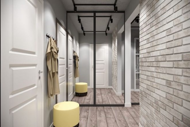 Loft-Style Hallway Design Ideas and 70+ Photos of the best interiors