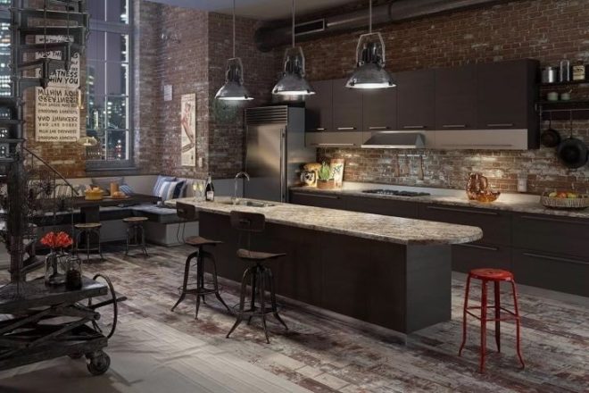 Loft-Style Kitchen Design Ideas and 70+ Photos of the best interiors
