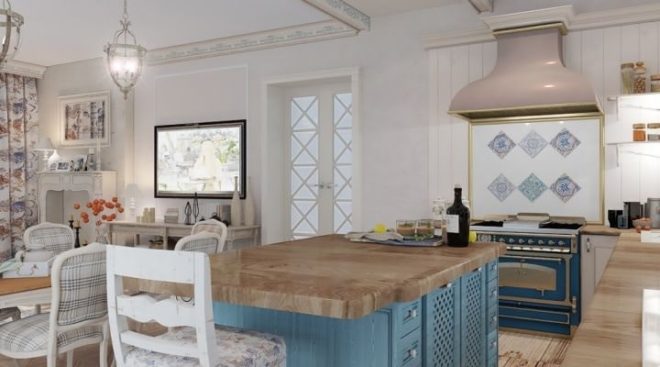Provence-Style Living Room Design Ideas and 70+ Photos
