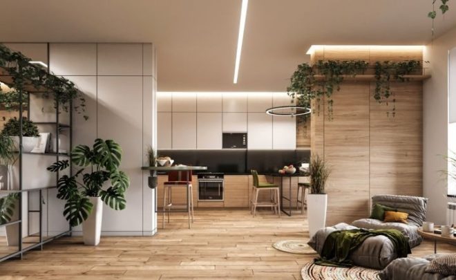 Eco-Style Design Ideas and 50+ Photos of the interiors