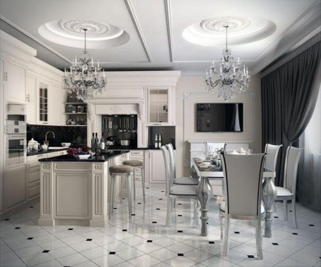 Neoclassical Kitchen Design Ideas and 80+ Photos