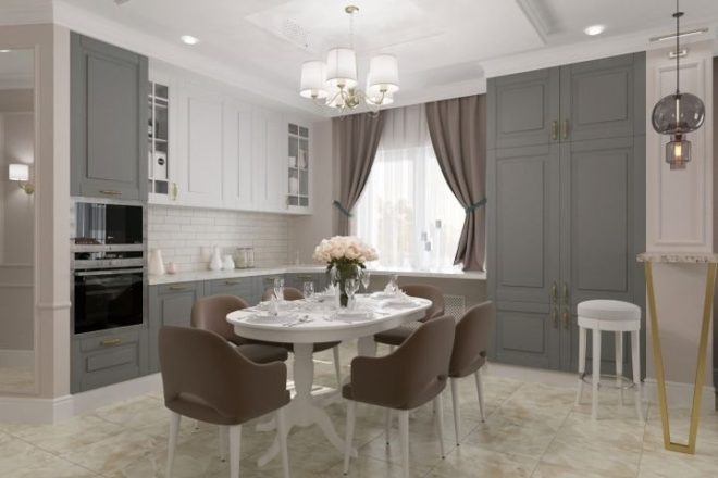 Neoclassical Kitchen Design Ideas and 80+ Photos