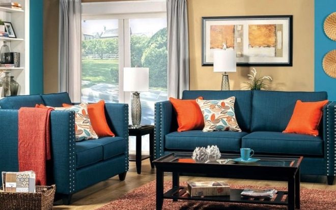 Combination of colors in the interior
