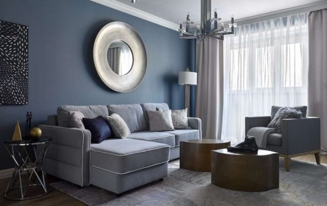 300 Blue Living Room Interior Design Ideas