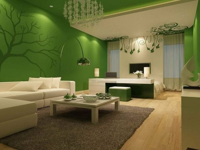 300 Green Living Room Interior Design Ideas